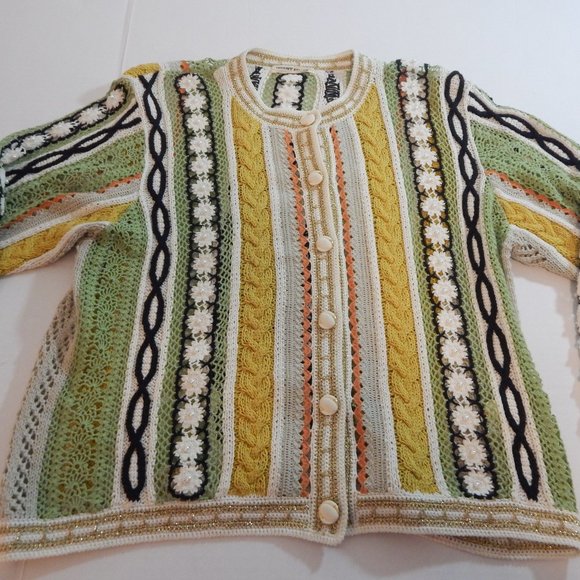 Orient Grace | Sweaters | Vintage Knitted Orient Grace Cardigan | Poshmark